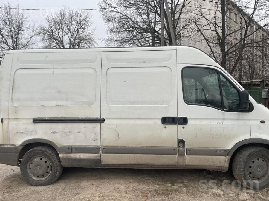 White Opel Movano 2001 in Riga, with an engine capacity of 2.80 L and mileage of 460 thousand km for 600 €, photo 4 on AUTOMOTO.COM.LV