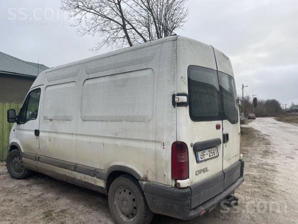 White Opel Movano 2001 in Riga, with an engine capacity of 2.80 L and mileage of 460 thousand km for 600 €, photo 5 on AUTOMOTO.COM.LV