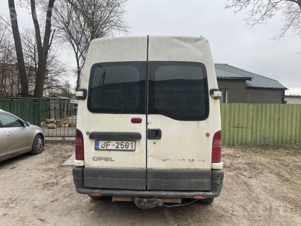 White Opel Movano 2001 in Riga, with an engine capacity of 2.80 L and mileage of 460 thousand km for 600 €, photo 6 on AUTOMOTO.COM.LV