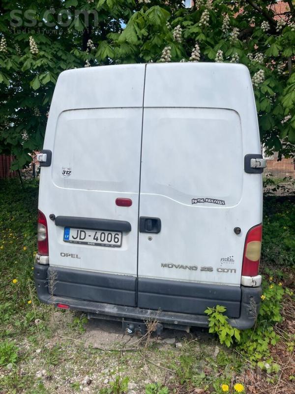 Balts Opel Movano 2004 Rīga, ar dzinēja tilpumu 2.50 L un nobraukumu 380 tūkst. km par 1000 €, foto 2 vietnē AUTOMOTO.COM.LV