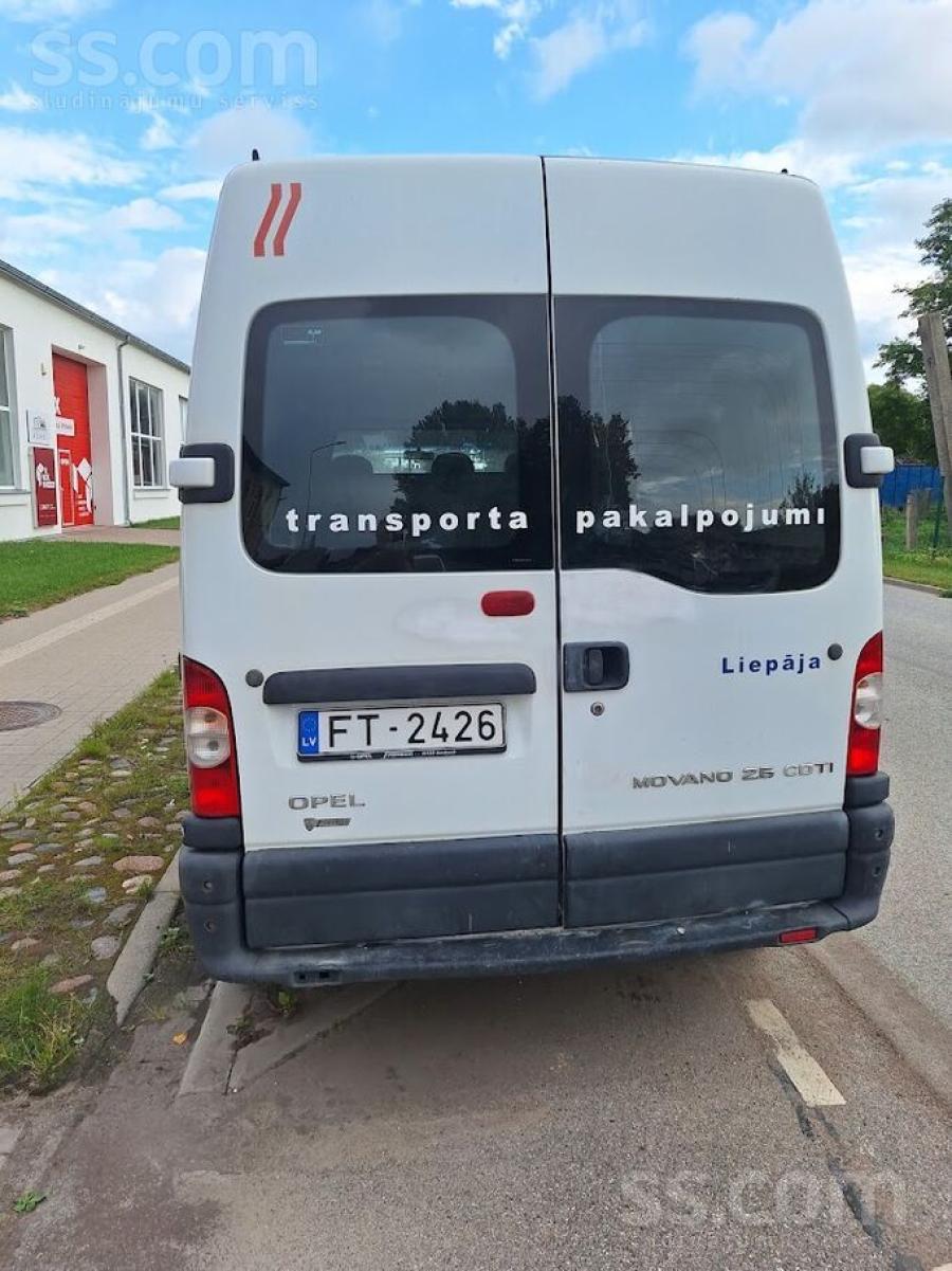 Белый Опель Movano 2004 в Лиепая, объемом двигателя 2.50 л и пробегом 277 тыс. км за 2500 €, фото 5 на AUTOMOTO.COM.LV