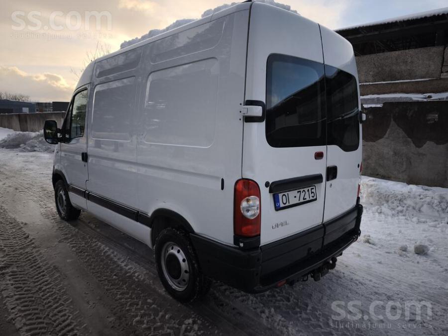 White Opel Movano 2007 in Liepaja, with an engine capacity of 2.50 L and mileage of 253 thousand km for 3800 €, photo 3 on AUTOMOTO.COM.LV