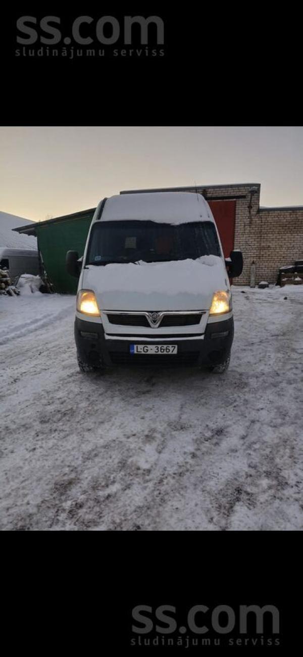 White Opel Movano 2007 in Riga, with an engine capacity of 2.80 L and mileage of 119 thousand km for 4500 €, photo 2 on AUTOMOTO.COM.LV