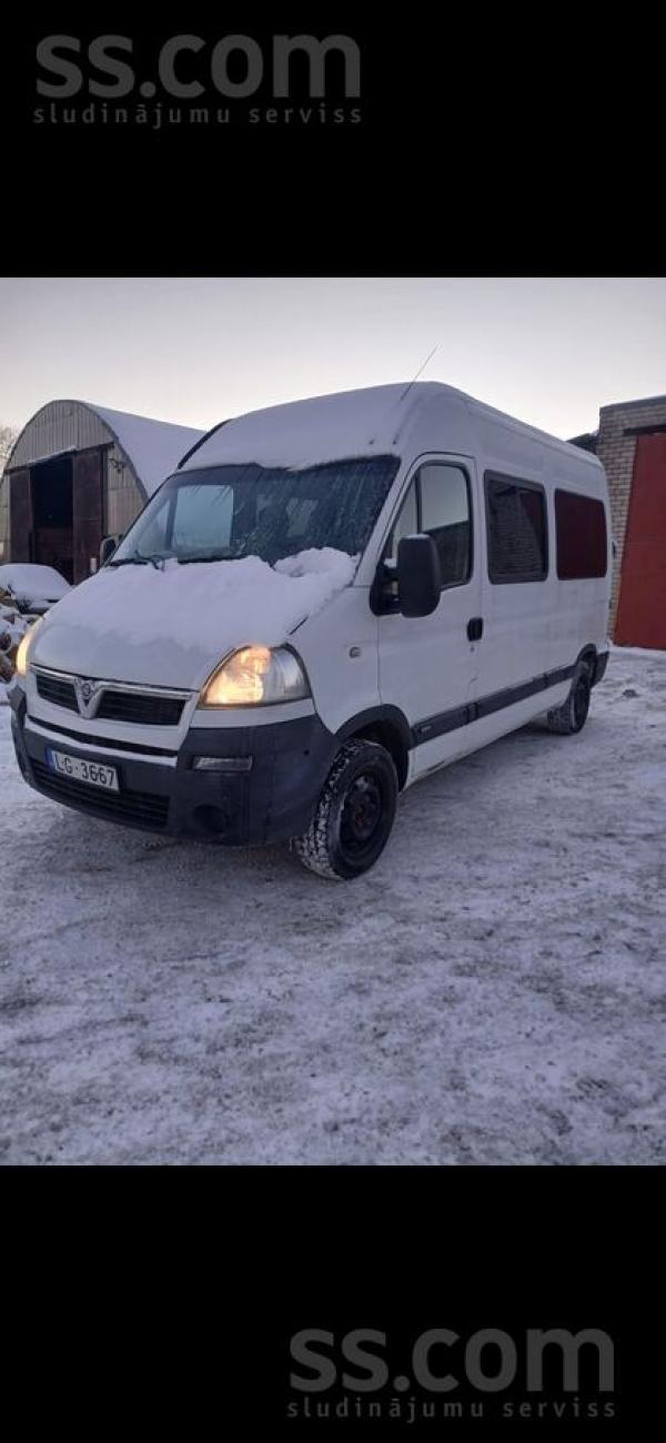 White Opel Movano 2007 in Riga, with an engine capacity of 2.80 L and mileage of 119 thousand km for 4500 €, photo 3 on AUTOMOTO.COM.LV