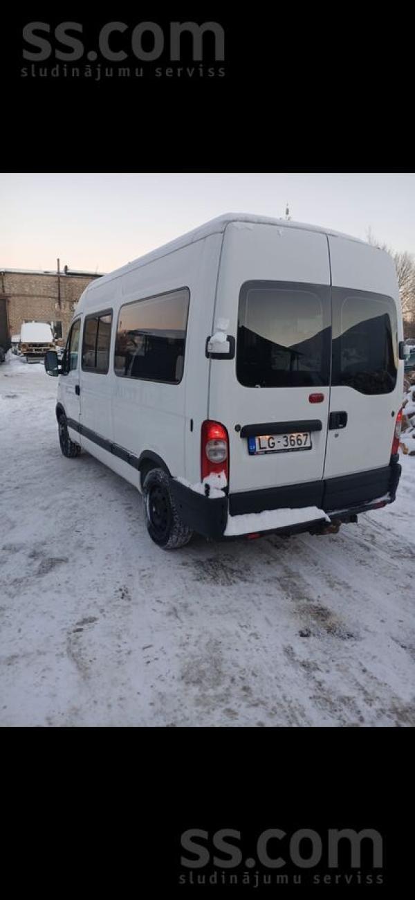 White Opel Movano 2007 in Riga, with an engine capacity of 2.80 L and mileage of 119 thousand km for 4500 €, photo 4 on AUTOMOTO.COM.LV