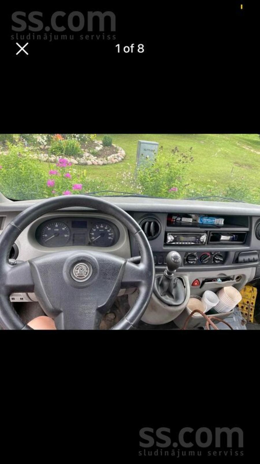 White Opel Movano 2008 in Saldus, with an engine capacity of 2.50 L and mileage of 0 thousand km for 3500 €, photo 5 on AUTOMOTO.COM.LV