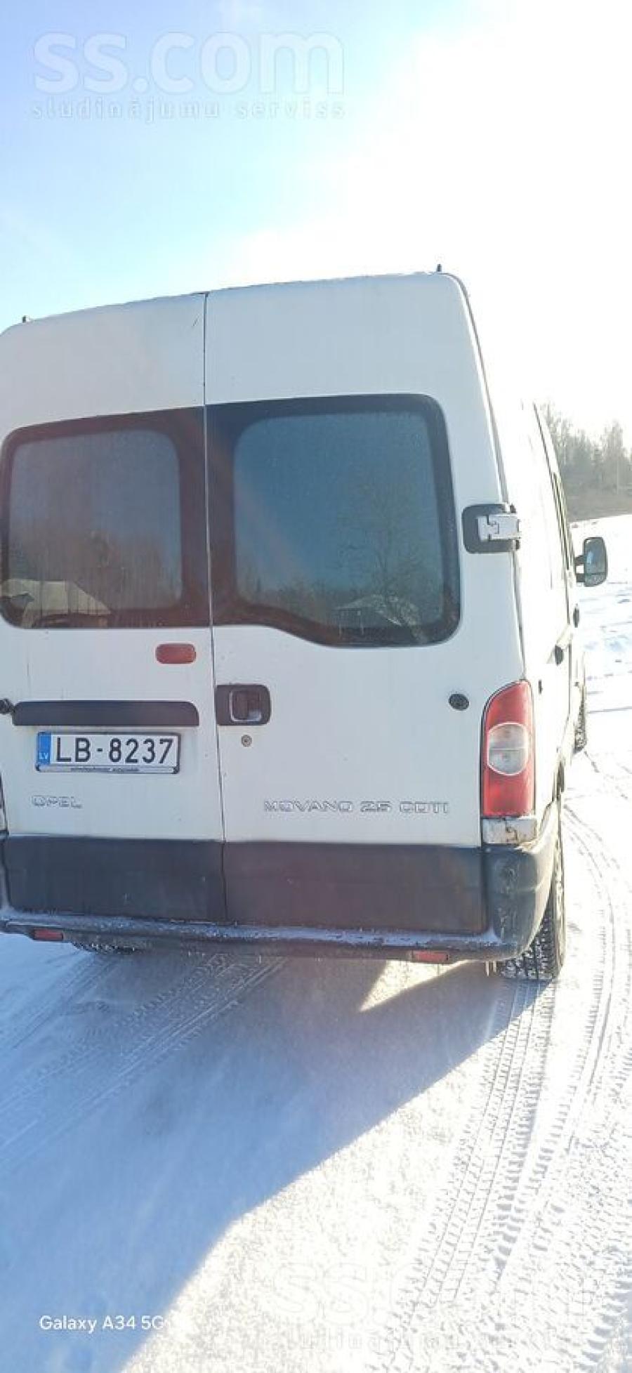 Balts Opel Movano 2010 Cēsis, ar dzinēja tilpumu 2.50 L un nobraukumu 555 tūkst. km par 2200 €, foto 6 vietnē AUTOMOTO.COM.LV