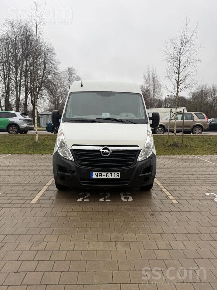 White Opel Movano 2014 in Riga, with an engine capacity of 2.30 L and mileage of 290 thousand km for 6750 €, photo 2 on AUTOMOTO.COM.LV