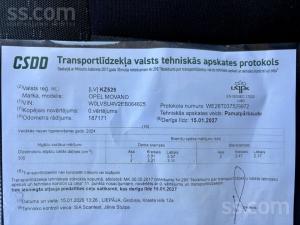 Balts Opel Movano 2014 Liepāja, ar dzinēja tilpumu 2.30 L un nobraukumu 192 tūkst. km par 8900 €, foto 23 vietnē AUTOMOTO.COM.LV