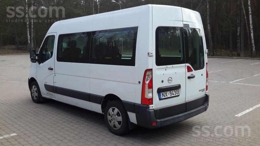 White Opel Movano 2015 in Riga, with an engine capacity of 2.30 L and mileage of 258 thousand km for 11900 €, photo 10 on AUTOMOTO.COM.LV