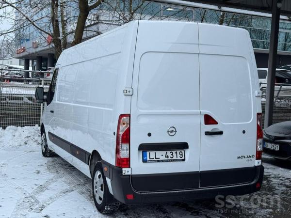White Opel Movano 2018 in Riga, with an engine capacity of 2.30 L and mileage of 28 thousand km for 9850 €, photo 3 on AUTOMOTO.COM.LV
