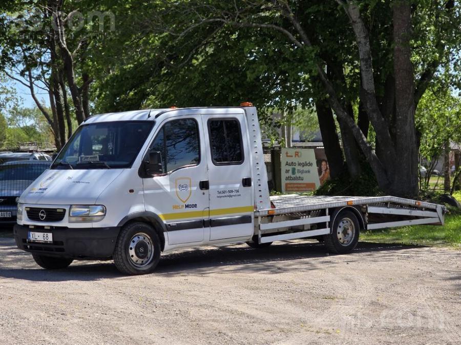 White Opel Movano 2003 in Liepaja, with an engine capacity of 2.50 L and mileage of 308 thousand km for 12500 €, photo 2 on AUTOMOTO.COM.LV