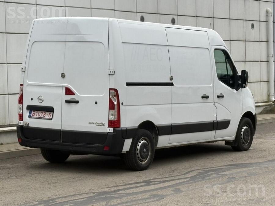 White Opel Movano 2019 in Riga, with an engine capacity of 2.30 L and mileage of 0 thousand km for 10900 €, photo 7 on AUTOMOTO.COM.LV