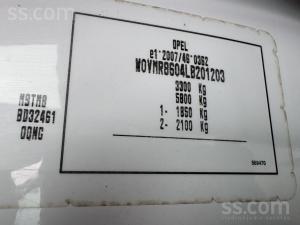 White Opel Movano 2019 in Riga, with an engine capacity of 2.30 L and mileage of 0 thousand km for 10900 €, photo 19 on AUTOMOTO.COM.LV