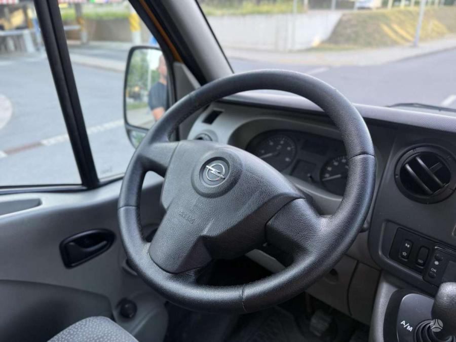 Yellow Opel Movano 2008 in Vilnius, with an engine capacity of 2.50 L and mileage of 258 thousand km for 9900 €, photo 19 on AUTOMOTO.COM.LV