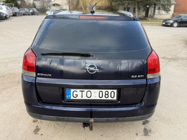 Black Opel Signum 2003 in Kaunas, with an engine capacity of 1.90 L and mileage of 274 thousand km for 650 €, photo 7 on AUTOMOTO.COM.LV