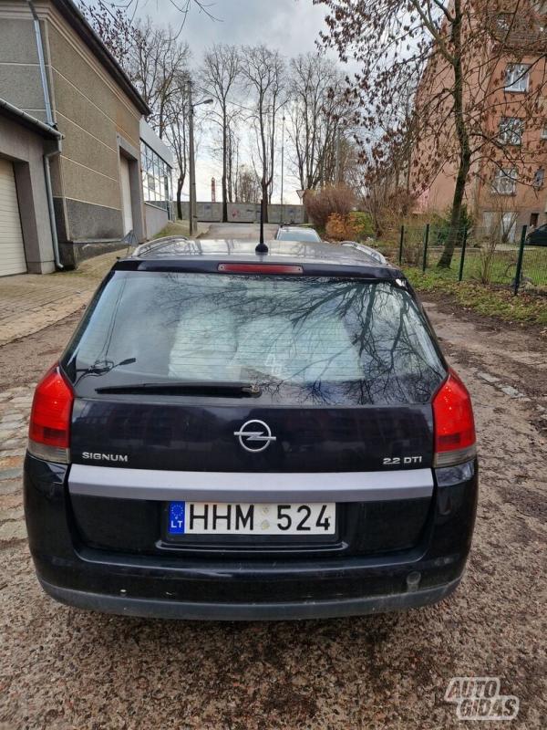 Black Opel Signum 2004 in Klaipeda, with an engine capacity of 2.20 L and mileage of 250 thousand km for 450 €, photo 6 on AUTOMOTO.COM.LV