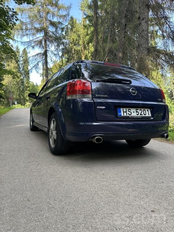 Blue Opel Signum 2006 in Rezekne, with an engine capacity of 3.00 L and mileage of 360 thousand km for 1500 €, photo 10 on AUTOMOTO.COM.LV
