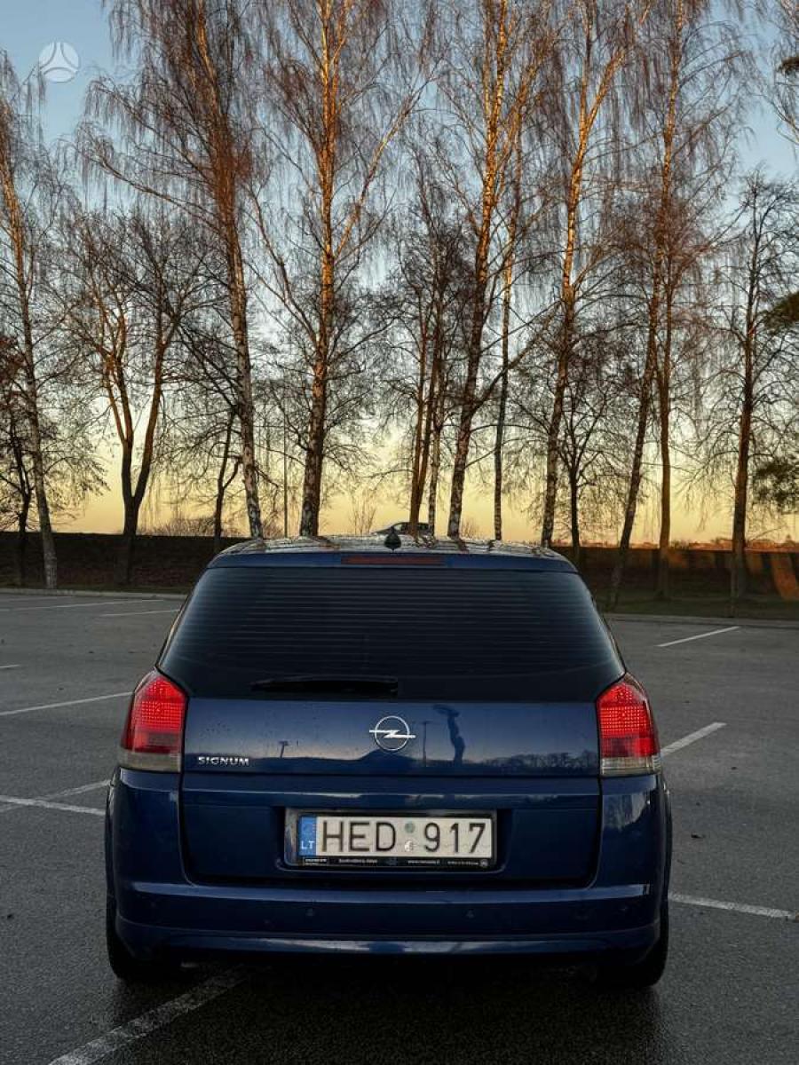 Zils Opel Signum 2007 Kėdainiai, ar dzinēja tilpumu 1.90 L un nobraukumu 3640 tūkst. km par 1500 €, foto 3 vietnē AUTOMOTO.COM.LV