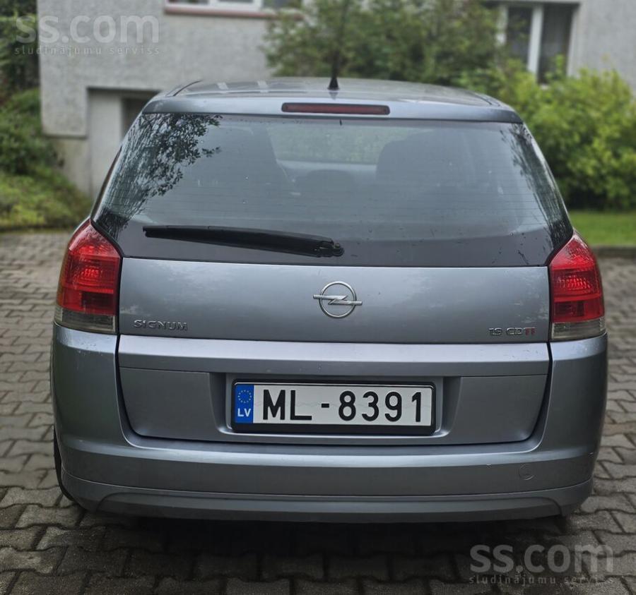 Pelēks Opel Signum 2005 Valmiera, ar dzinēja tilpumu 1.90 L un nobraukumu 338 tūkst. km par 1200 €, foto 5 vietnē AUTOMOTO.COM.LV
