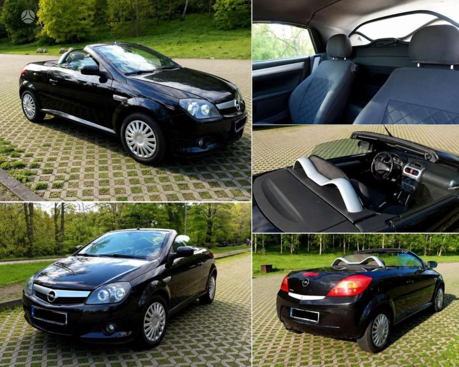 Melns Opel Tigra 2005 Viļņa, ar dzinēja tilpumu 1.36 L un nobraukumu 144 tūkst. km par 1100 €, foto 1 vietnē AUTOMOTO.COM.LV