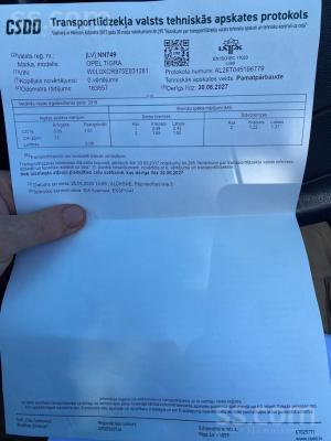 Zils Opel Tigra 2005 Alūksne, ar dzinēja tilpumu 1.40 L un nobraukumu 164 tūkst. km par 2400 €, foto 11 vietnē AUTOMOTO.COM.LV