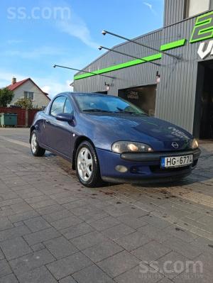 Blue Opel Tigra 2000 in Liepaja, with an engine capacity of 1.60 L and mileage of 189 thousand km for 1100 €, photo 1 on AUTOMOTO.COM.LV