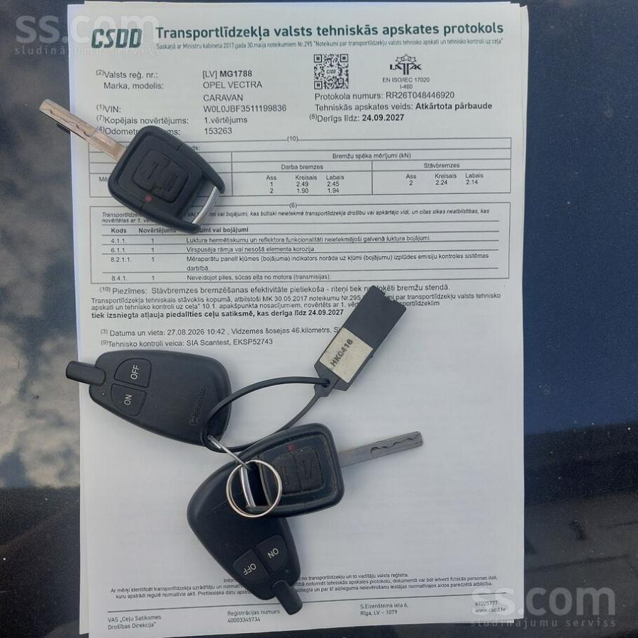 Black Opel Vectra 2002 in Riga, with an engine capacity of 1.80 L and mileage of 153 thousand km for 1350 €, photo 15 on AUTOMOTO.COM.LV
