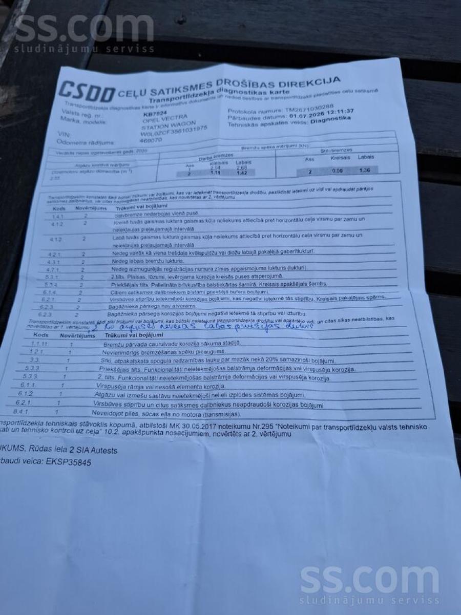 Черный Опель Вектра 2005 в Тукумс, объемом двигателя 1.90 л и пробегом 469 тыс. км за 450 €, фото 9 на AUTOMOTO.COM.LV