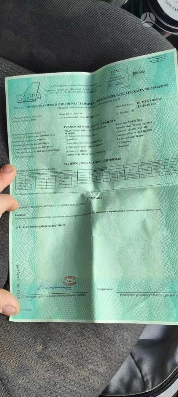 Серый Опель Вектра 2007 в Вевис, объемом двигателя 1.91 л и пробегом 320 тыс. км за 900 €, фото 6 на AUTOMOTO.COM.LV