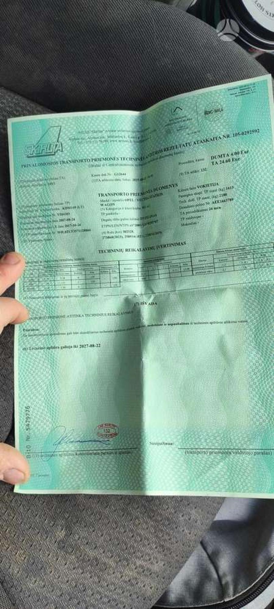 Серый Опель Вектра 2007 в Вевис, объемом двигателя 1.91 л и пробегом 320 тыс. км за 900 €, фото 7 на AUTOMOTO.COM.LV