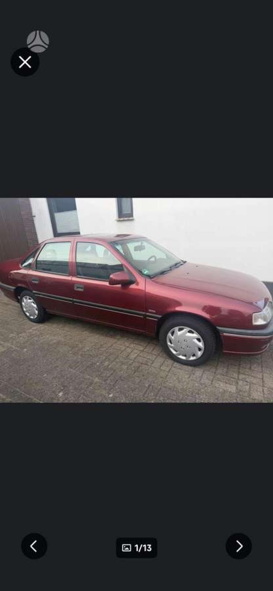 Red Opel Vectra 1994 in Marijampole, with an engine capacity of 2.00 L and mileage of 250 thousand km for 2200 €, photo 5 on AUTOMOTO.COM.LV