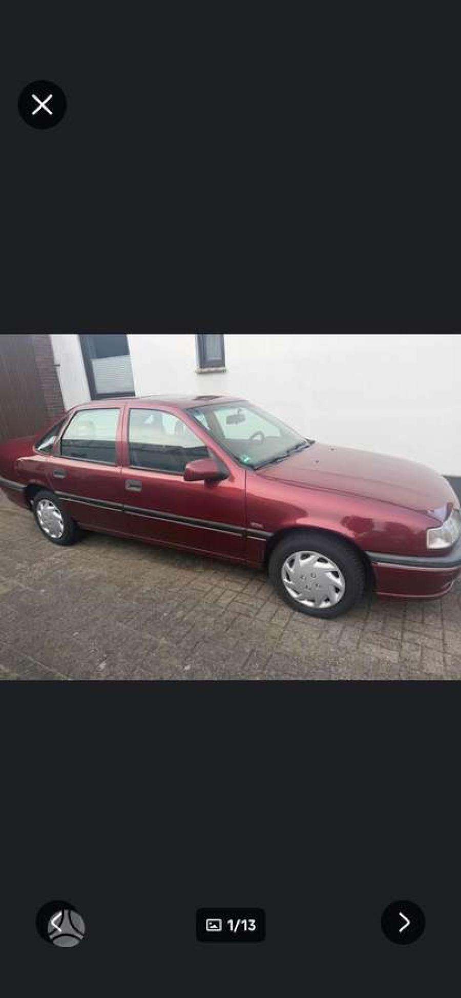 Red Opel Vectra 1994 in Marijampole, with an engine capacity of 2.00 L and mileage of 250 thousand km for 2200 €, photo 13 on AUTOMOTO.COM.LV