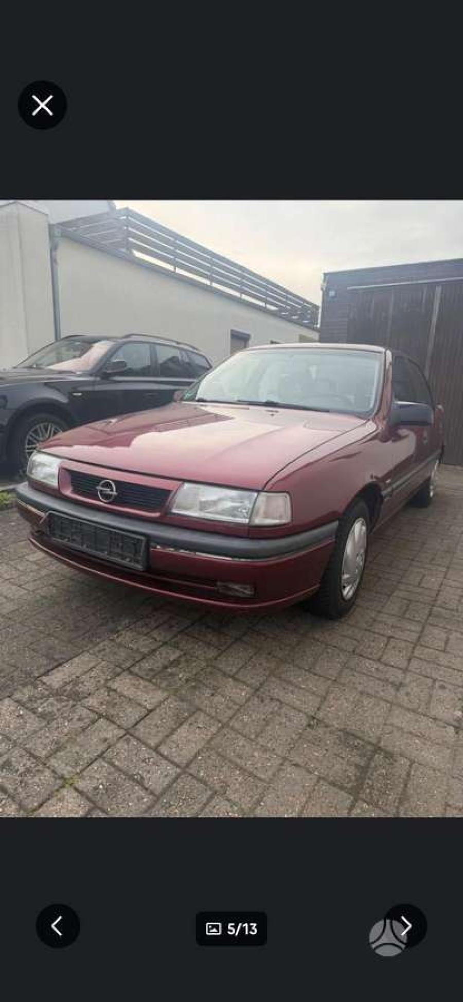 Red Opel Vectra 1994 in Marijampole, with an engine capacity of 2.00 L and mileage of 250 thousand km for 2200 €, photo 14 on AUTOMOTO.COM.LV