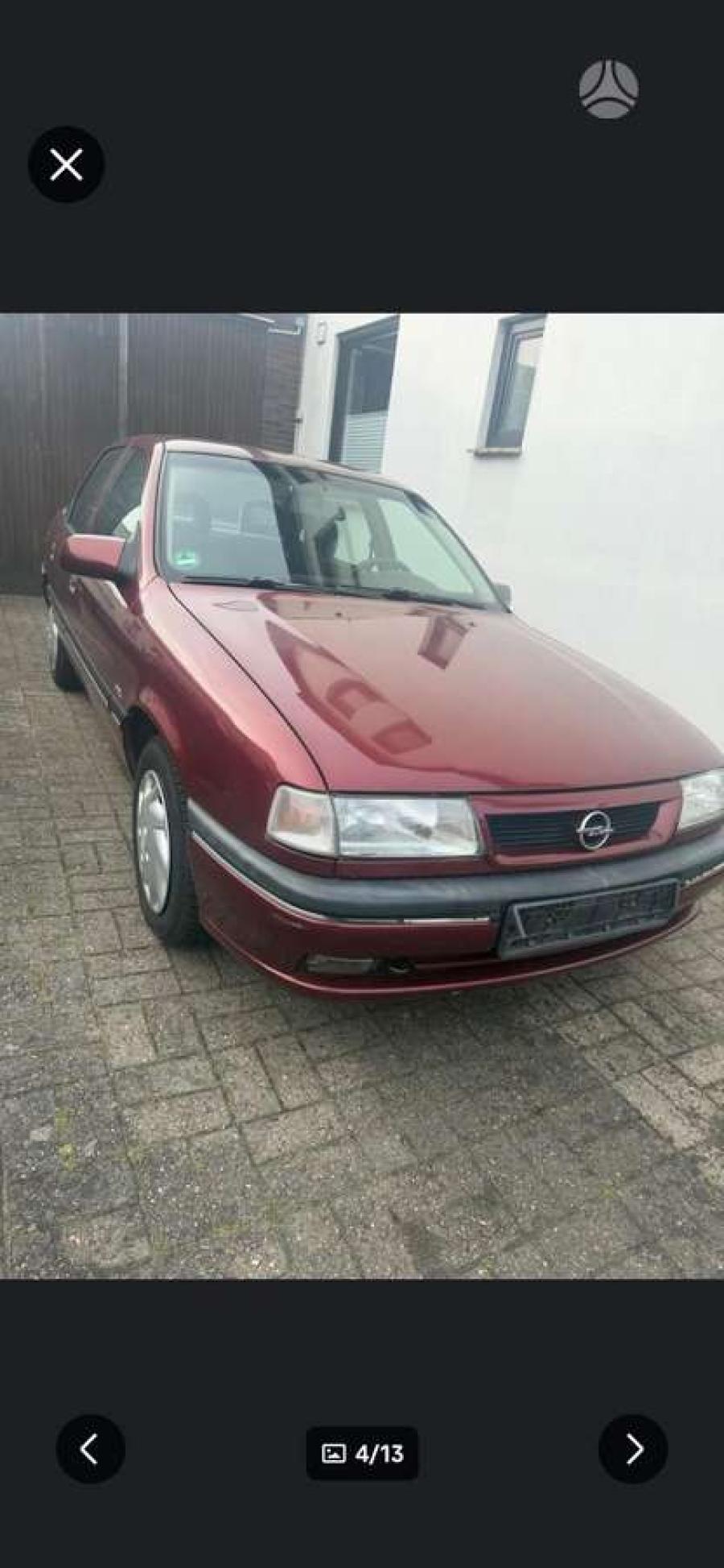 Red Opel Vectra 1994 in Marijampole, with an engine capacity of 2.00 L and mileage of 250 thousand km for 2200 €, photo 15 on AUTOMOTO.COM.LV