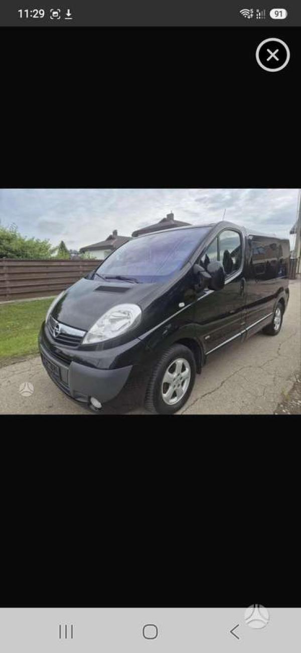 Black Opel Vivaro 2013 in Marijampole, with an engine capacity of 2.00 L and mileage of 272 thousand km for 11800 €, photo 2 on AUTOMOTO.COM.LV