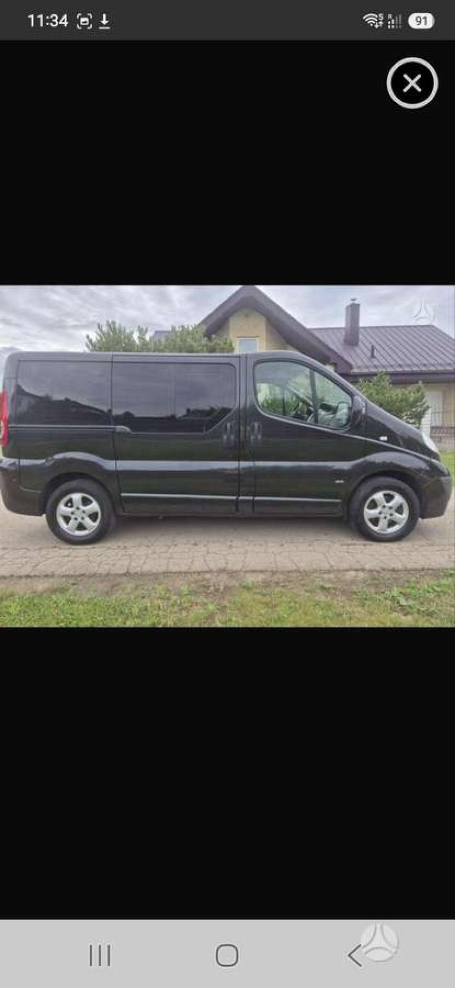 Black Opel Vivaro 2013 in Marijampole, with an engine capacity of 2.00 L and mileage of 272 thousand km for 11800 €, photo 7 on AUTOMOTO.COM.LV