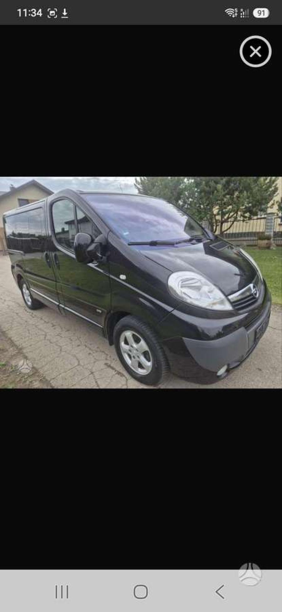 Black Opel Vivaro 2013 in Marijampole, with an engine capacity of 2.00 L and mileage of 272 thousand km for 11800 €, photo 8 on AUTOMOTO.COM.LV