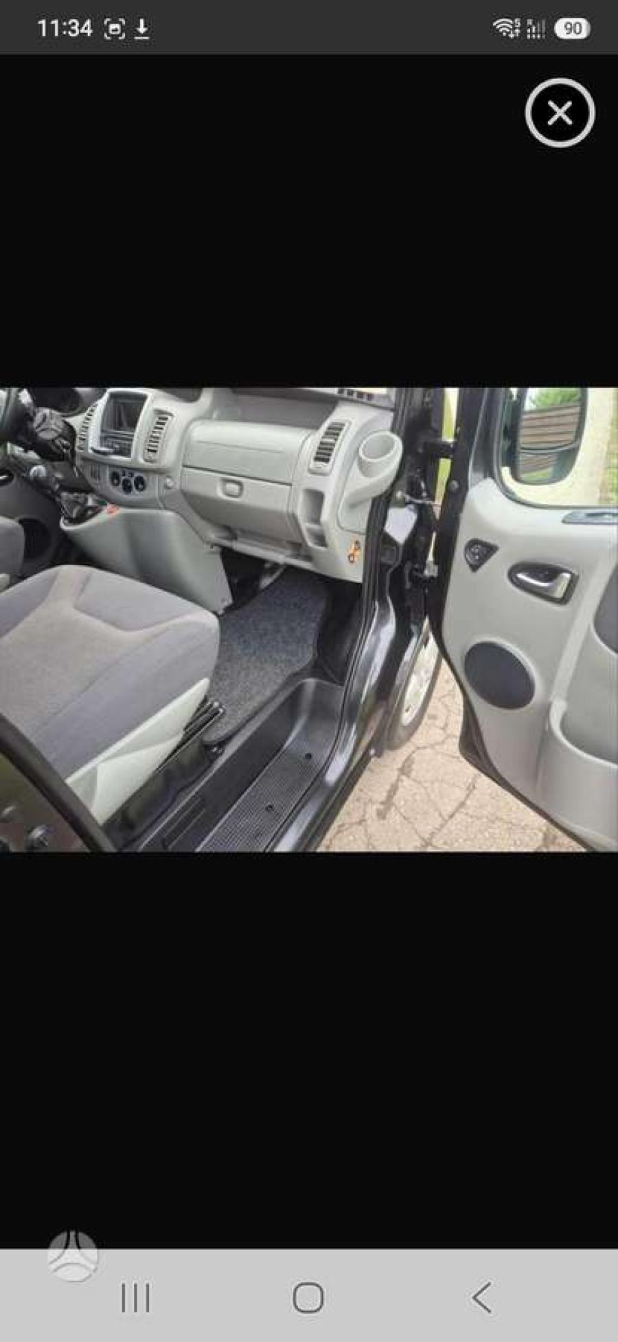 Black Opel Vivaro 2013 in Marijampole, with an engine capacity of 2.00 L and mileage of 272 thousand km for 11800 €, photo 16 on AUTOMOTO.COM.LV