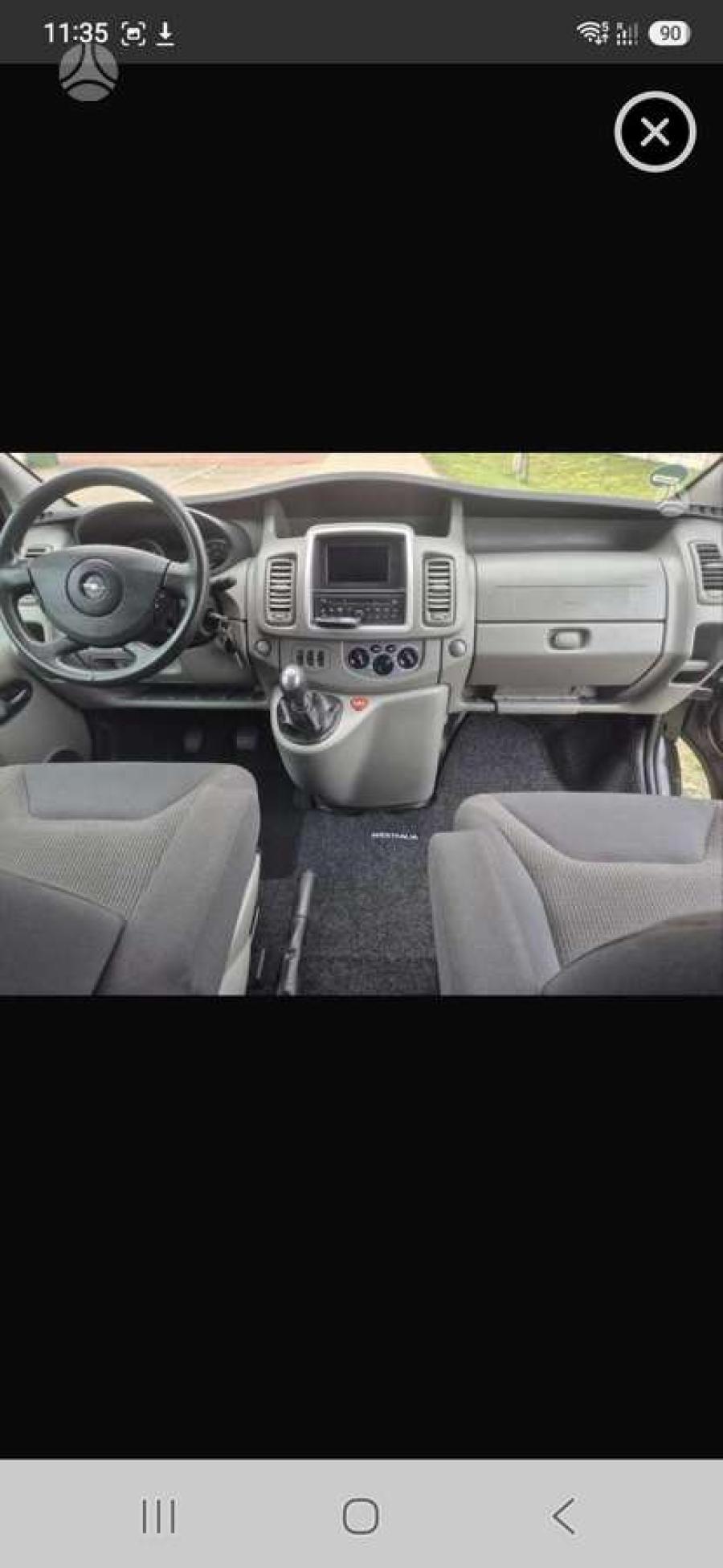 Black Opel Vivaro 2013 in Marijampole, with an engine capacity of 2.00 L and mileage of 272 thousand km for 11800 €, photo 20 on AUTOMOTO.COM.LV