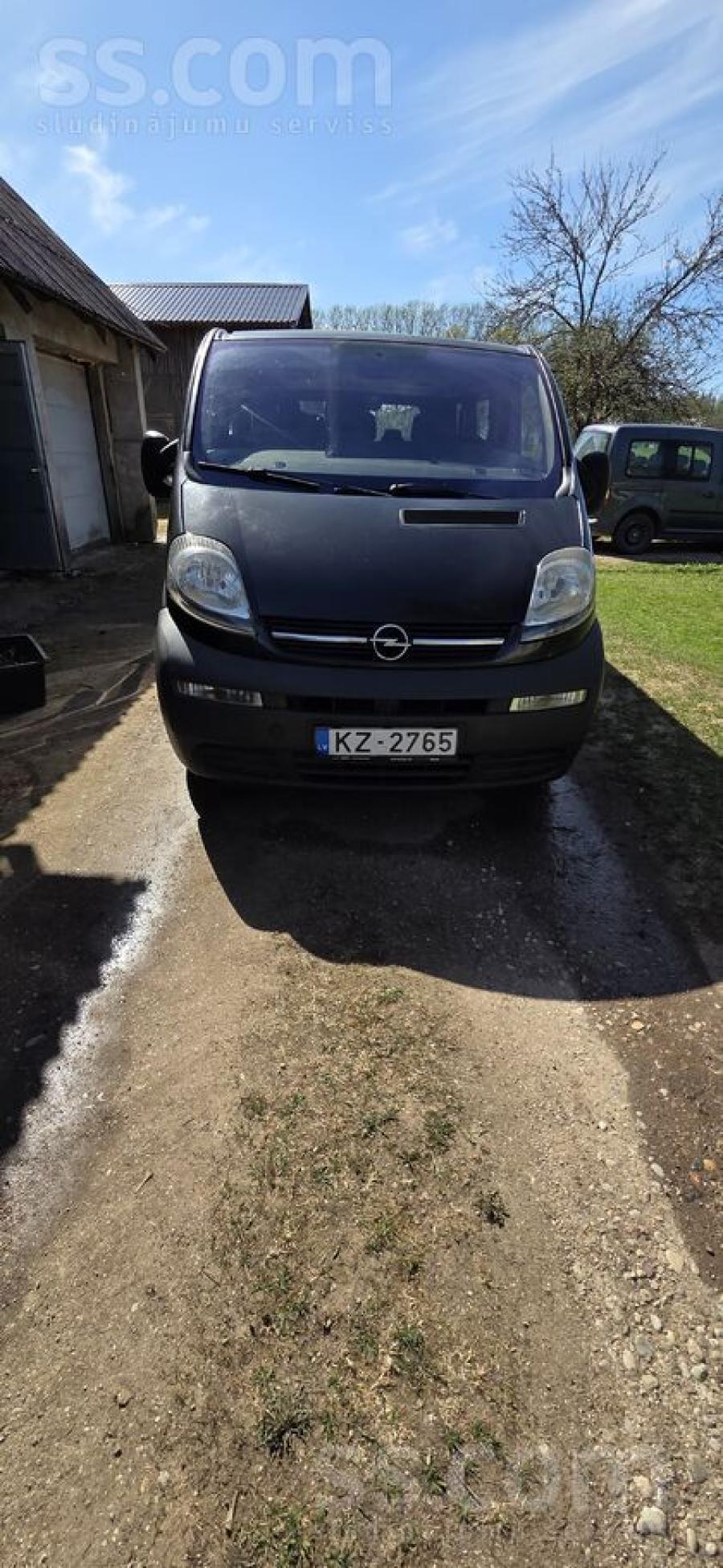 Melns Opel Vivaro 2005 Limbaži, ar dzinēja tilpumu 1.90 L un nobraukumu 0 tūkst. km par 4500 €, foto 1 vietnē AUTOMOTO.COM.LV