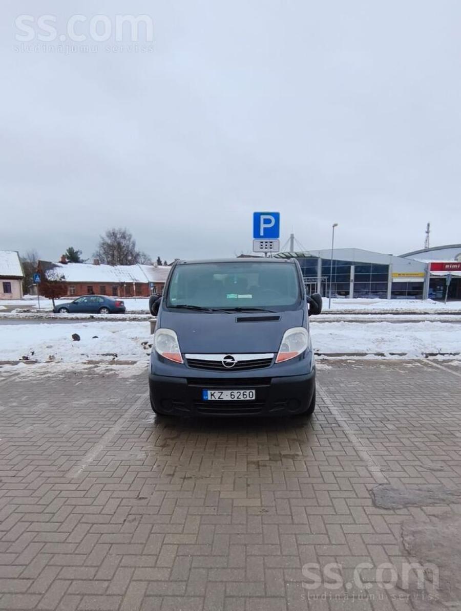 Black Opel Vivaro 2007 in Kuldiga, with an engine capacity of 2.00 L and mileage of 0 thousand km for 3450 €, photo 1 on AUTOMOTO.COM.LV
