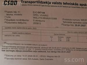 Черный Опель Виваро 2010 в Цесис, объемом двигателя 2.50 л и пробегом 208 тыс. км за 13500 €, фото 11 на AUTOMOTO.COM.LV