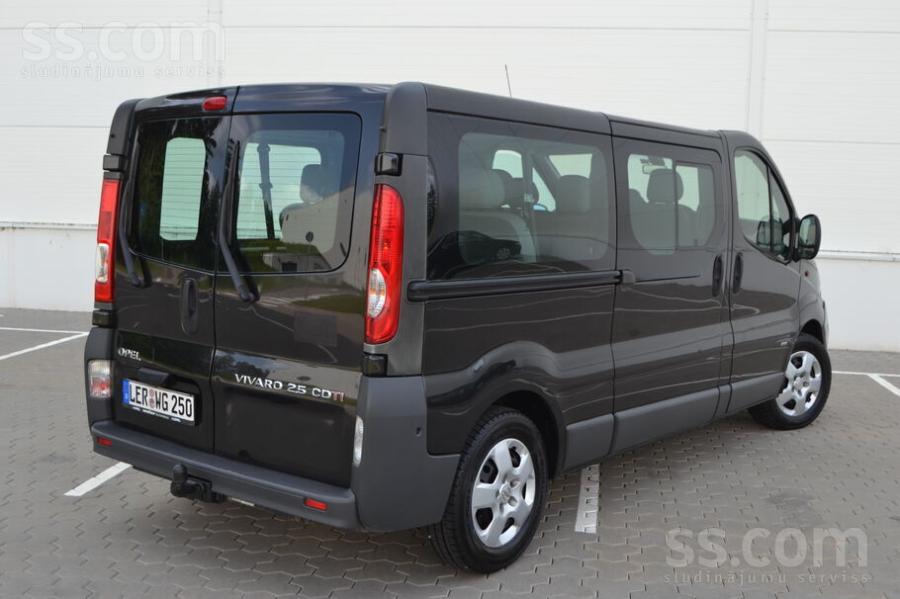 Melns Opel Vivaro 2011 Rīga, ar dzinēja tilpumu 2.50 L un nobraukumu 0 tūkst. km par 6950 €, foto 6 vietnē AUTOMOTO.COM.LV