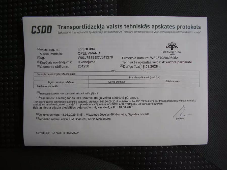 Melns Opel Vivaro 2012 Sigulda, ar dzinēja tilpumu 2.00 L un nobraukumu 250 tūkst. km par 11950 €, foto 34 vietnē AUTOMOTO.COM.LV
