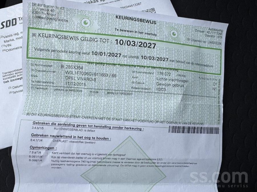 Black Opel Vivaro 2015 in Talsi, with an engine capacity of 1.60 L and mileage of 0 thousand km for 9995 €, photo 24 on AUTOMOTO.COM.LV