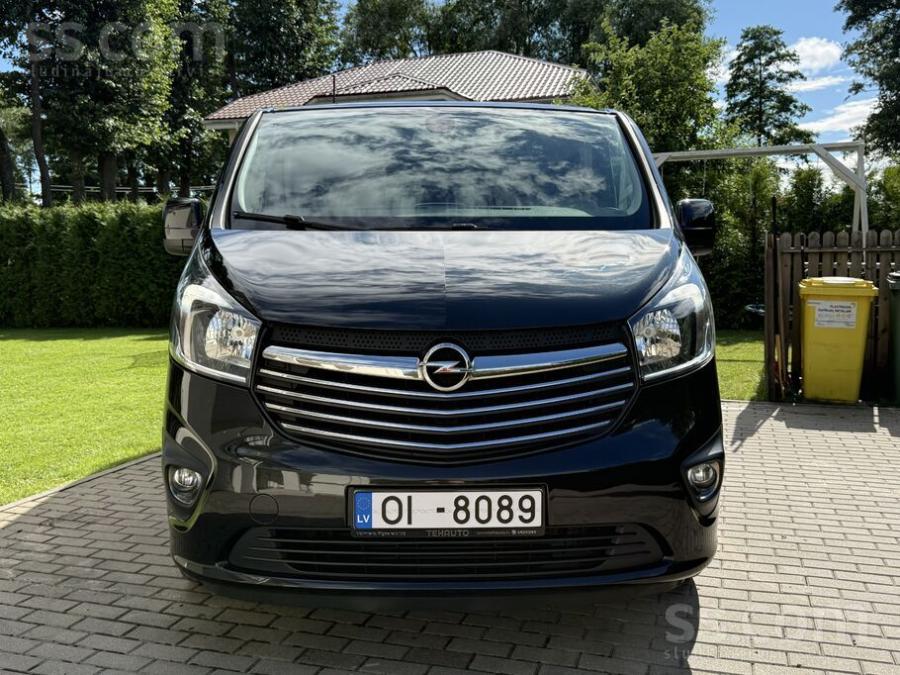 Black Opel Vivaro 2017 in Riga, with an engine capacity of 1.60 L and mileage of 130 thousand km for 15800 €, photo 6 on AUTOMOTO.COM.LV