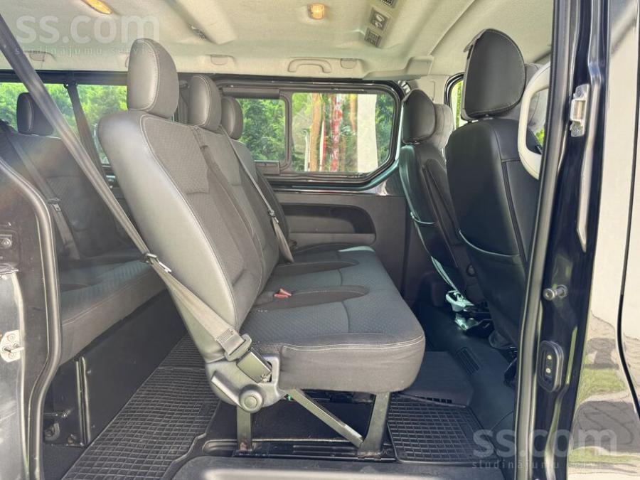 Black Opel Vivaro 2017 in Riga, with an engine capacity of 1.60 L and mileage of 130 thousand km for 15800 €, photo 23 on AUTOMOTO.COM.LV