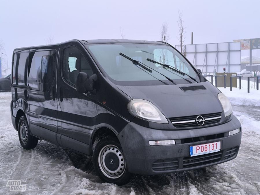 Black Opel Vivaro 2005 in Vilnius, with an engine capacity of 1.90 L and mileage of 342 thousand km for 4444 €, photo 2 on AUTOMOTO.COM.LV