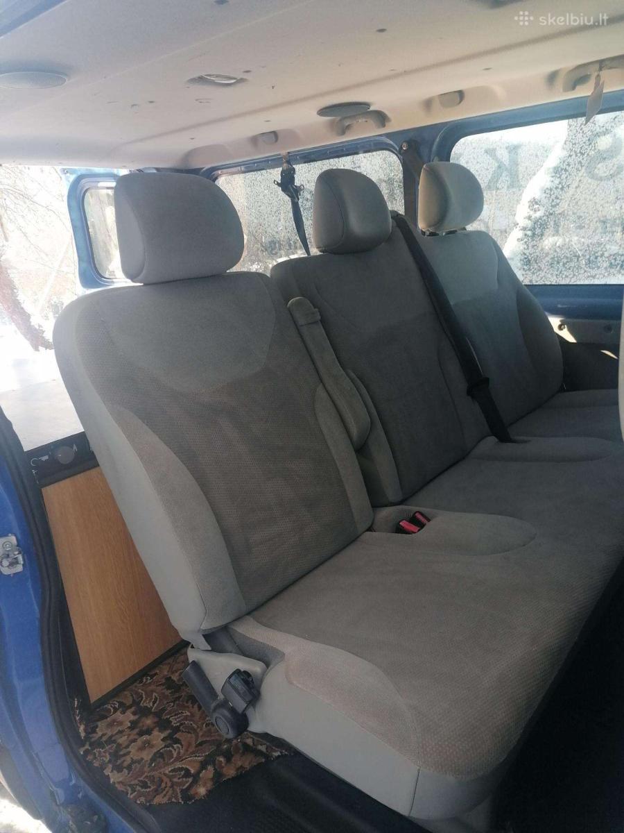 Blue Opel Vivaro 2008 in Prienai, with an engine capacity of 2.00 L and mileage of 282 thousand km for 8100 €, photo 6 on AUTOMOTO.COM.LV